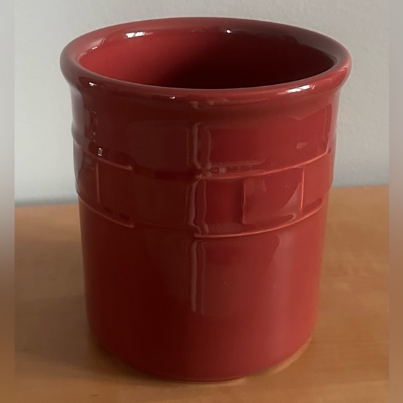 Longaberger | Kitchen | Longaberger Paprika Red Large Crock | Poshmark